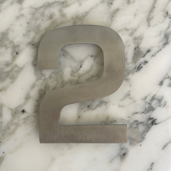 Blomus | Accents | New Modern Stainless Steel House Number 2 | Poshmark